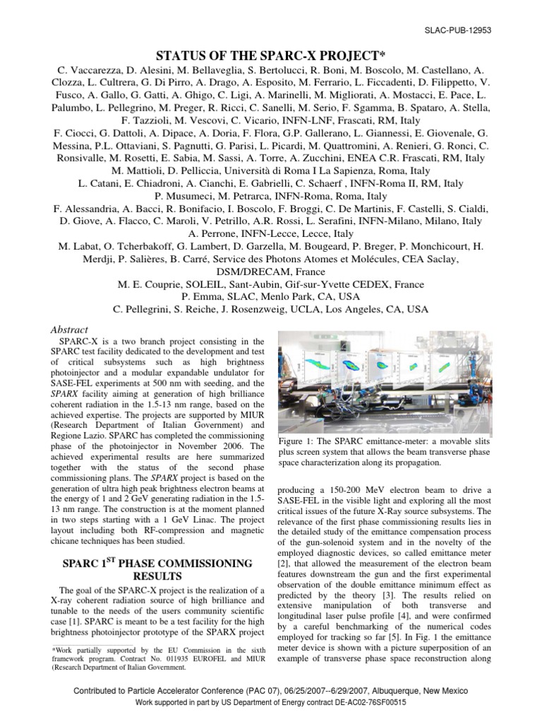 Slac Pub 12953 | PDF | Laser | Experimental Physics