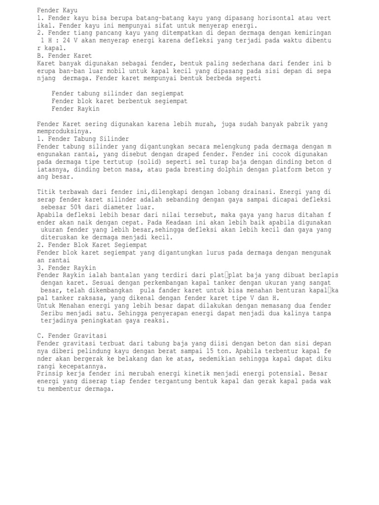 Fender Kayu | PDF | Griya & Taman | Teknologi & Rekayasa