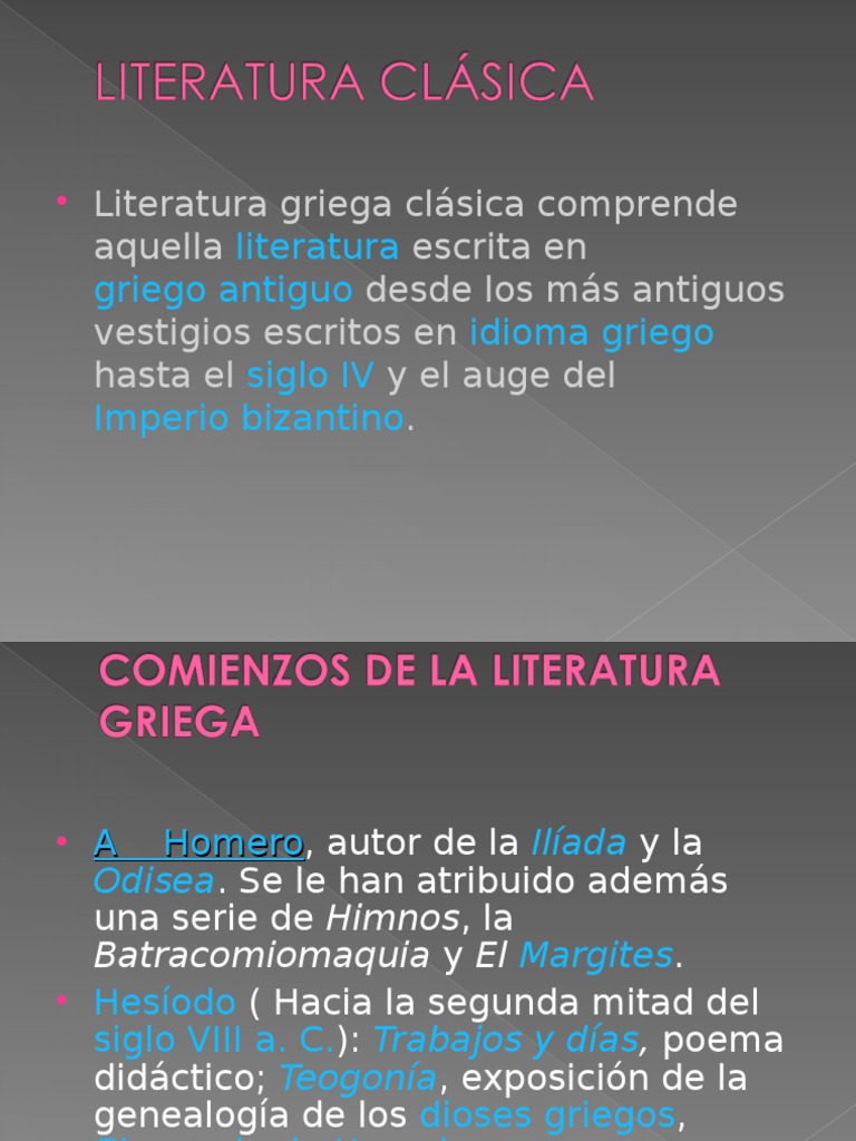 Literatura Clasica | PDF | Mitología griega | Literatura antigua