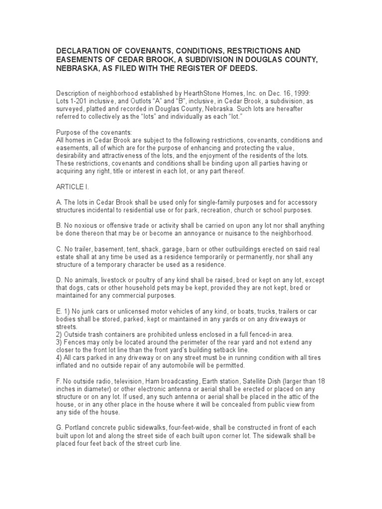 Declaration of Covenants | PDF | Mortgage Law | Foreclosure