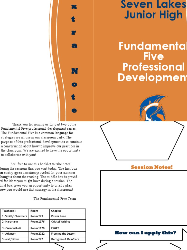 Fundamental Five Booklet | PDF