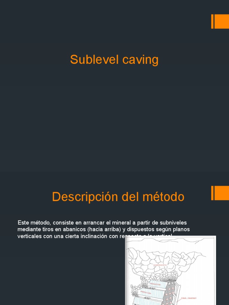 Sublevel caving método minería | PDF
