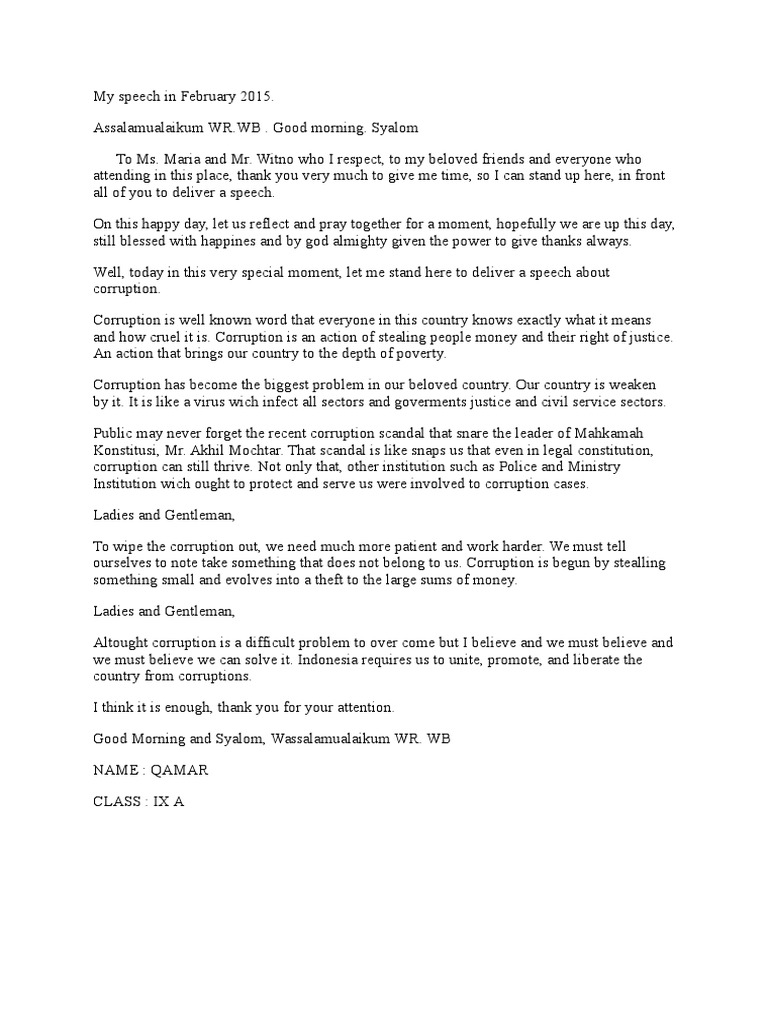 My Speech in February 2015 | PDF | Politics | Social Science