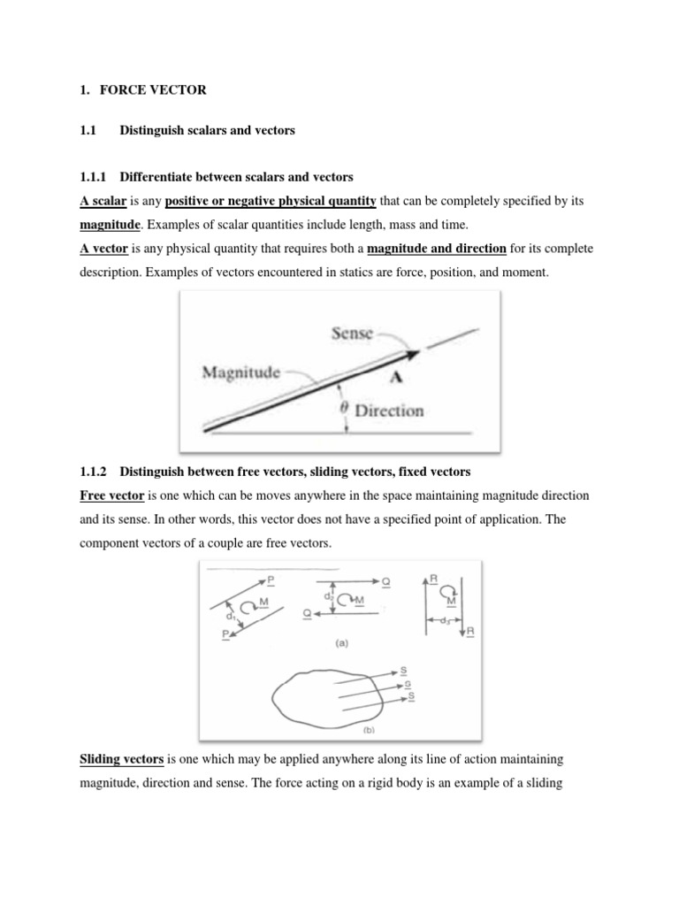 Chapter 2-Force Vector | PDF | Euclidean Vector | Force