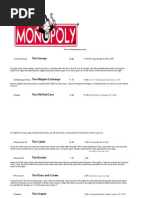 London Monopoly Pub Crawl Route | PDF | Social Science | Travel