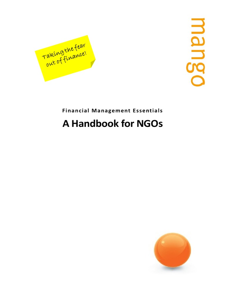 Mango Handbook Financial Management Essentials A Handbook For NGOs ...