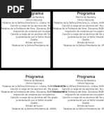 Programa de Desfile | PDF