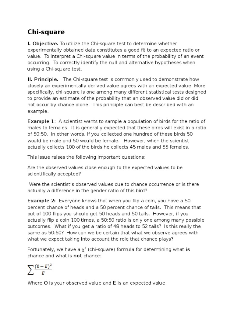 Chi Square | PDF | Genetics | Biology