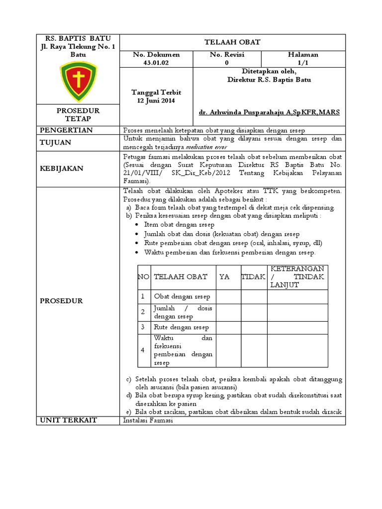 Telaah Obat | PDF | Sains & Matematika
