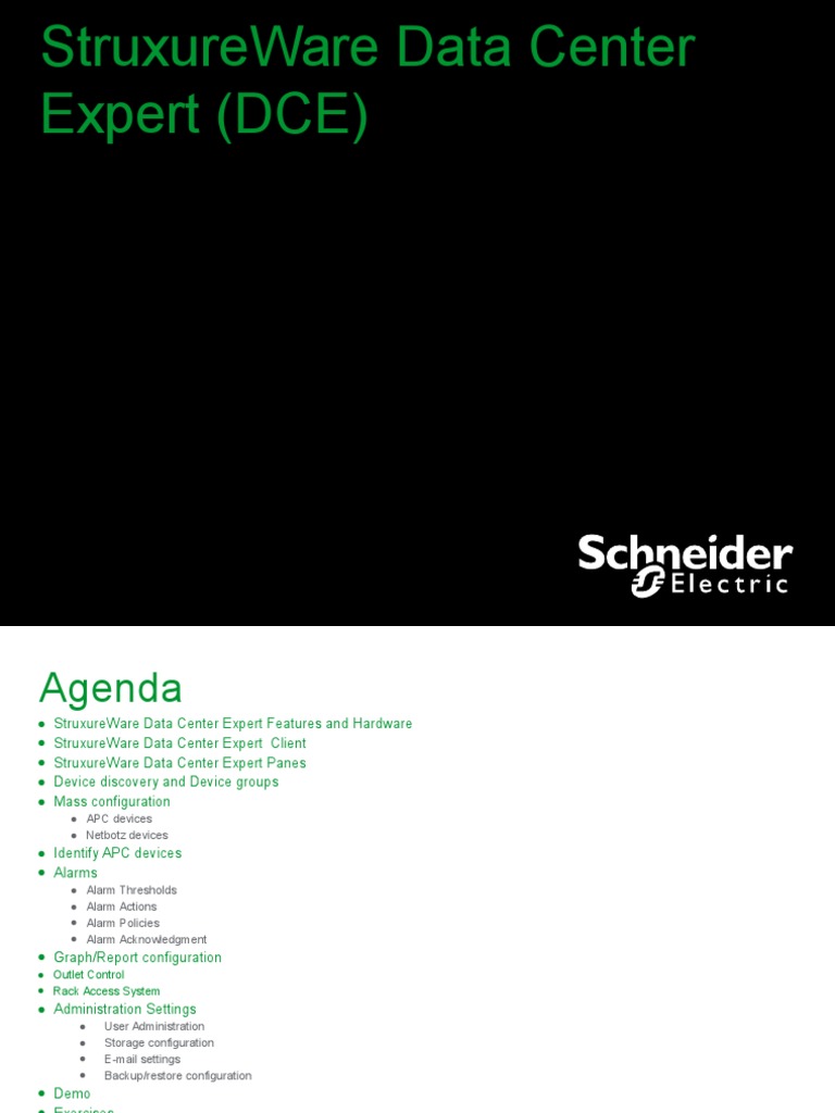 StruxureWare DCE User Guide | PDF | Email | Data Center