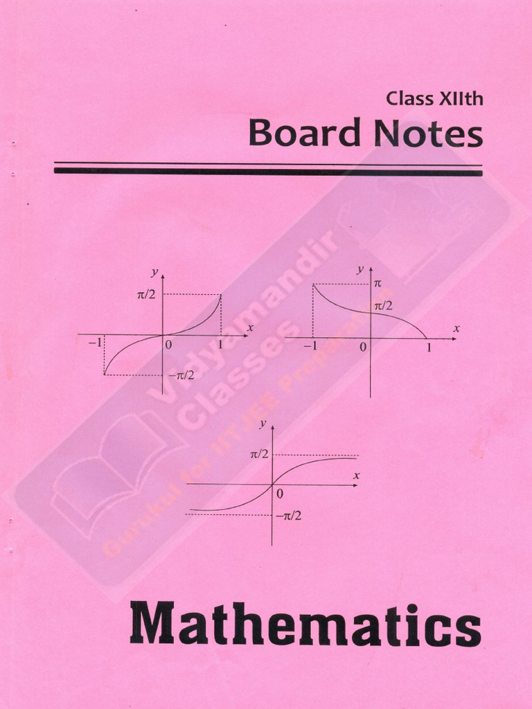 VMC Maths Notes | PDF