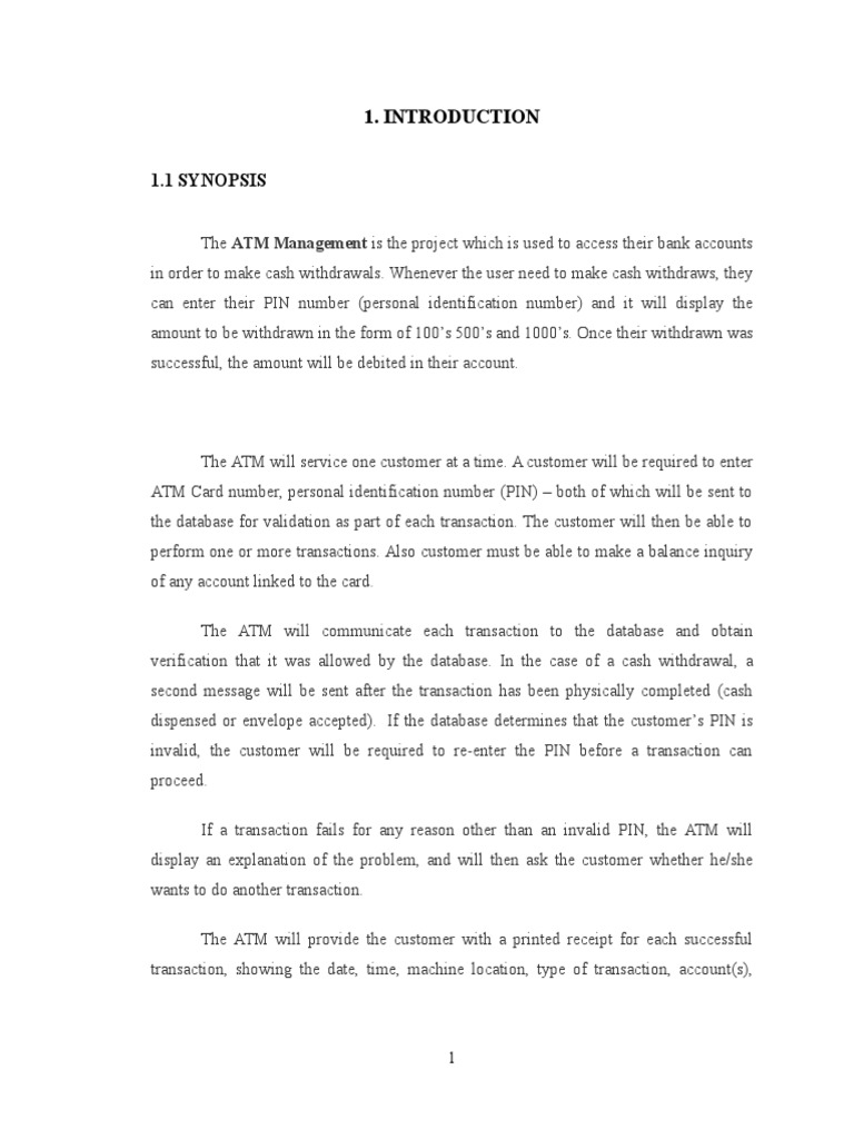 ATM Management | PDF | Relational Database | Sql