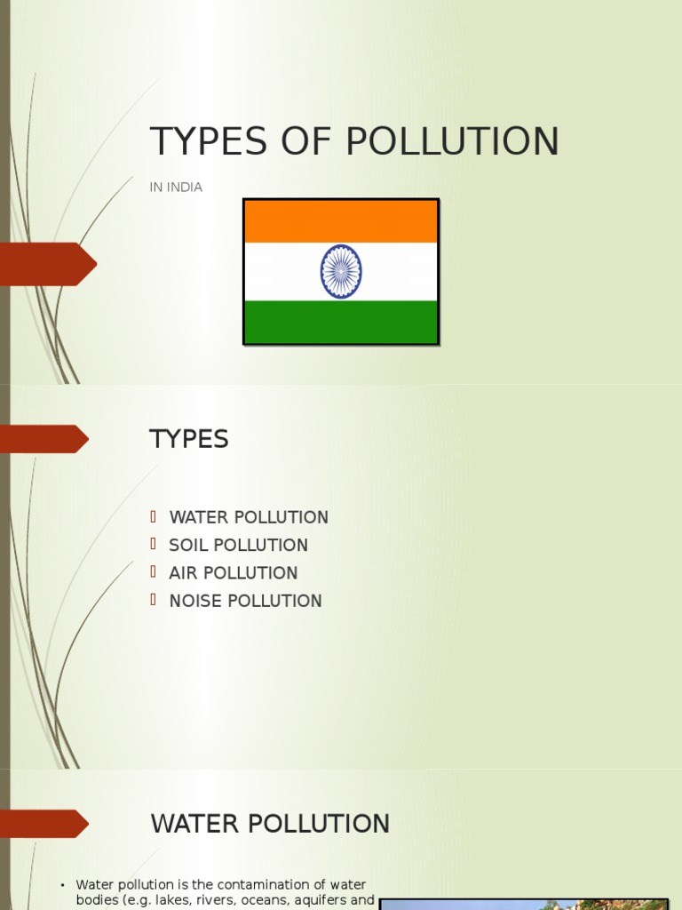 Types of Pollution in India | PDF | Water Pollution | Pollution
