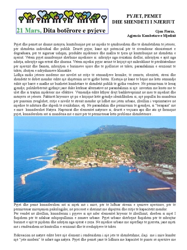 Pyjet, Druret Dhe Shendeti I Njeriut | PDF