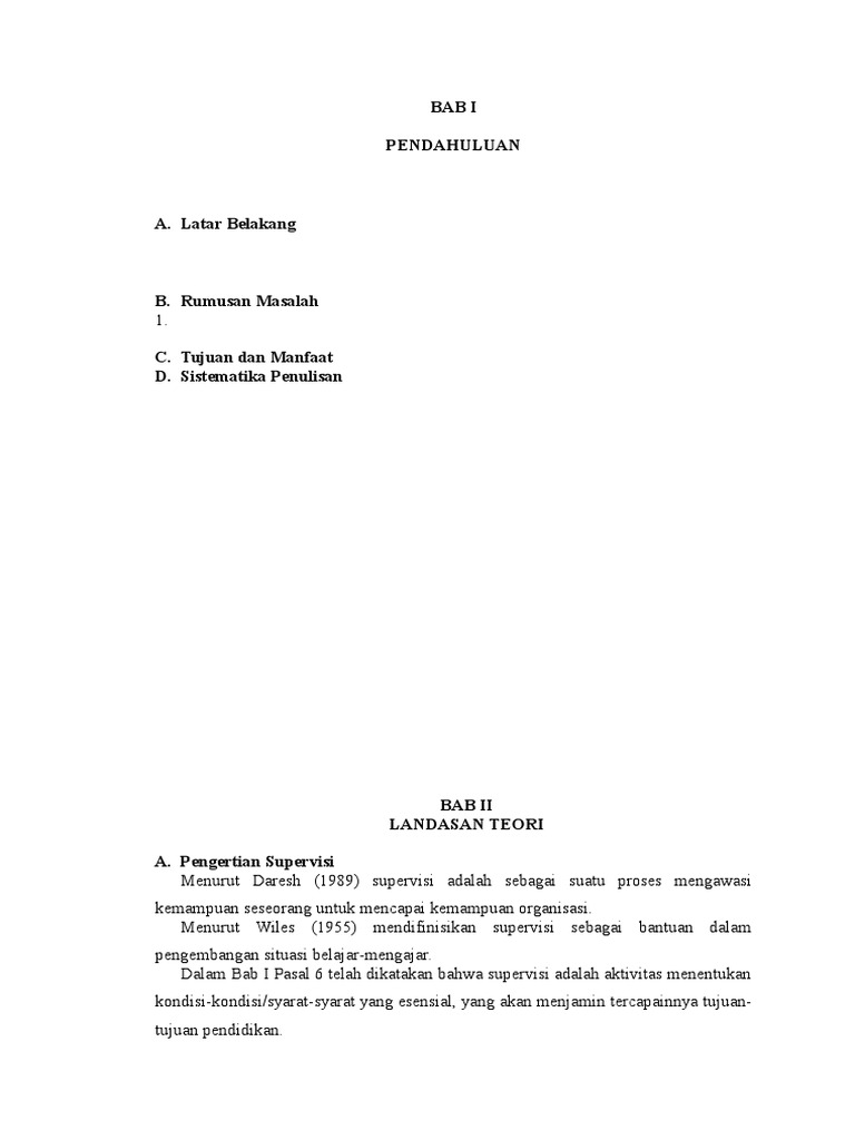 Contoh Laporan Hasil Observasi | PDF