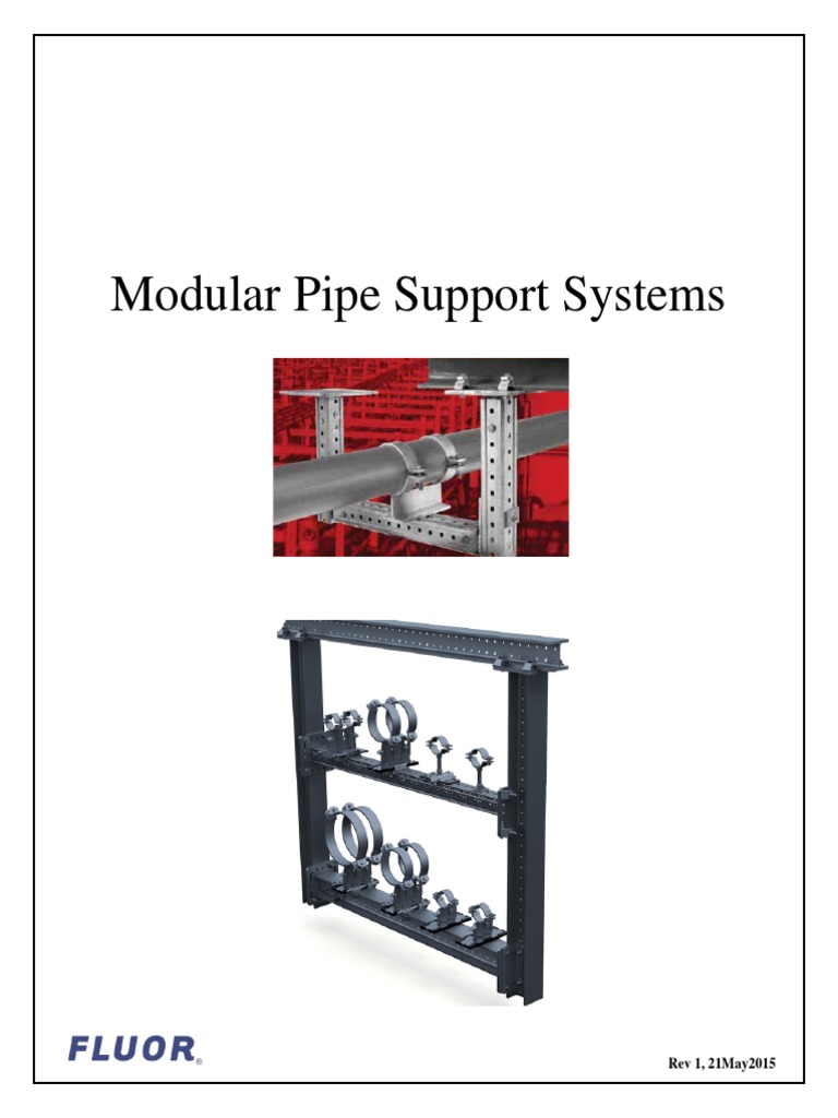 Modular Pipe Supports, Rev 1 | PDF | Pipe (Fluid Conveyance) | Framing ...