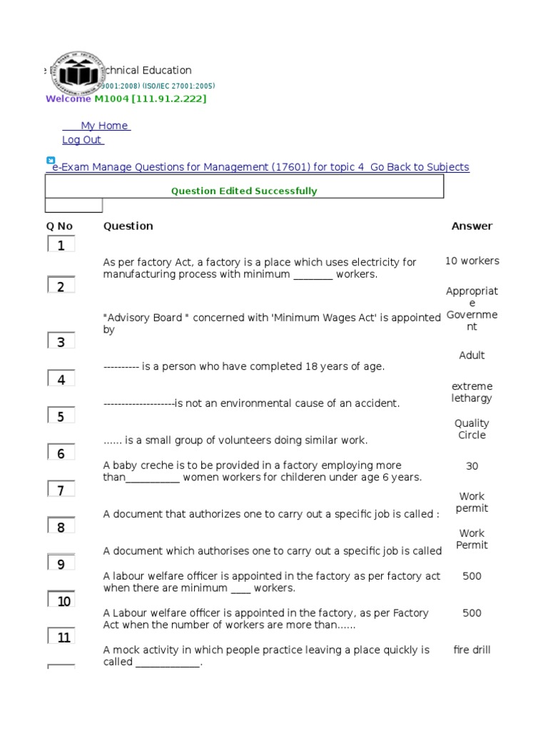 Management MCQ | PDF | Workers' Compensation | Traffic Collision