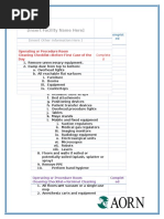 Patient Room Readiness Check List | PDF