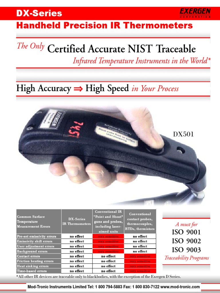 DX - Series IR Thermometer | PDF | Infrared | Thermometer