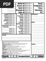 Savage Worlds Character Creation & Leveling Worksheet | Role Playing ...