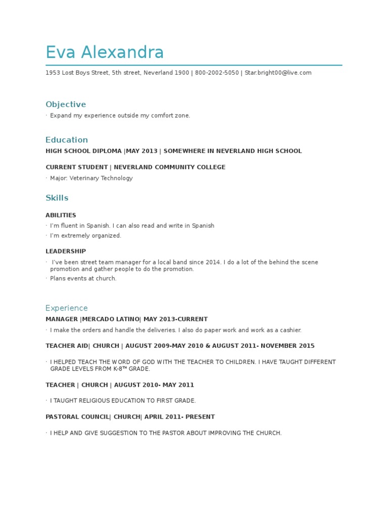 Natalia Baldino's Resume Overview | PDF