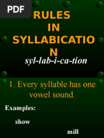 Syllabication Rules | PDF