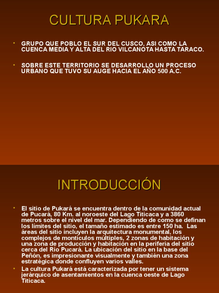 Pukara | PDF | Arqueología | Cultura (general)