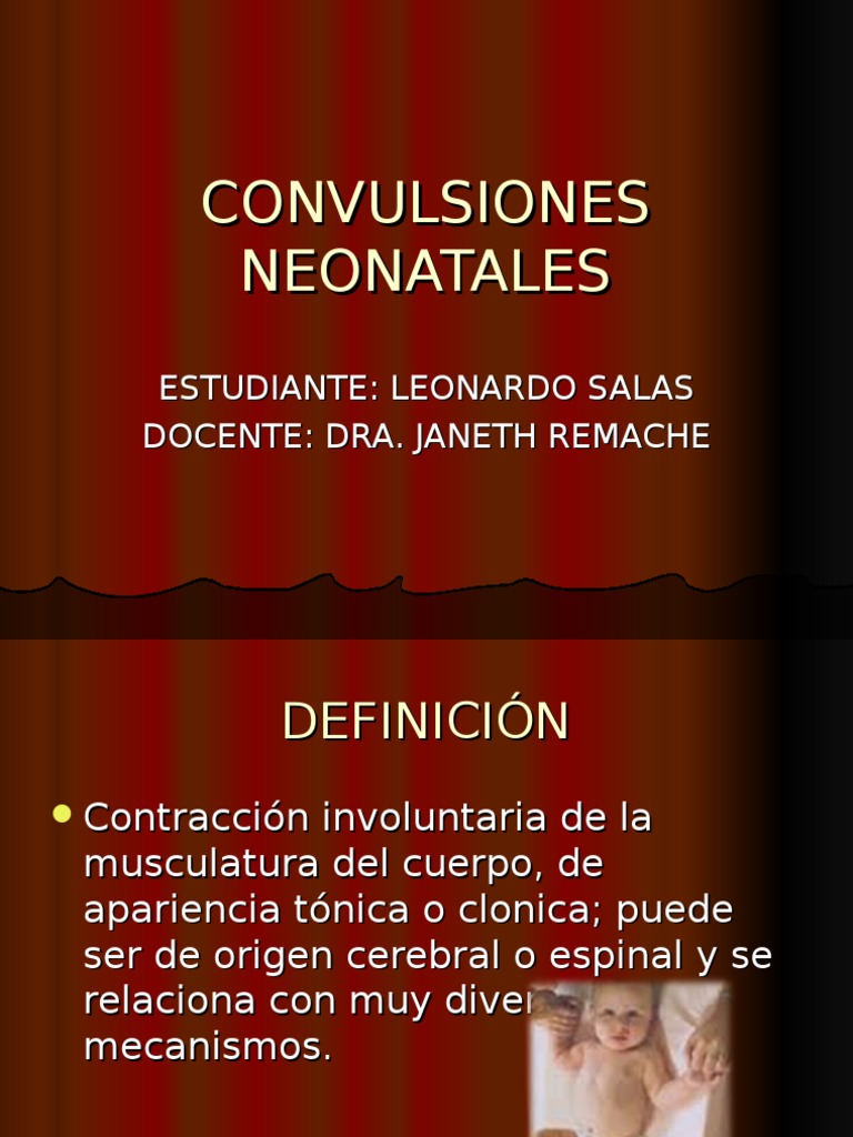 Convulsiones Neonatales: Causas y Tratamientos | PDF | Medicina ...
