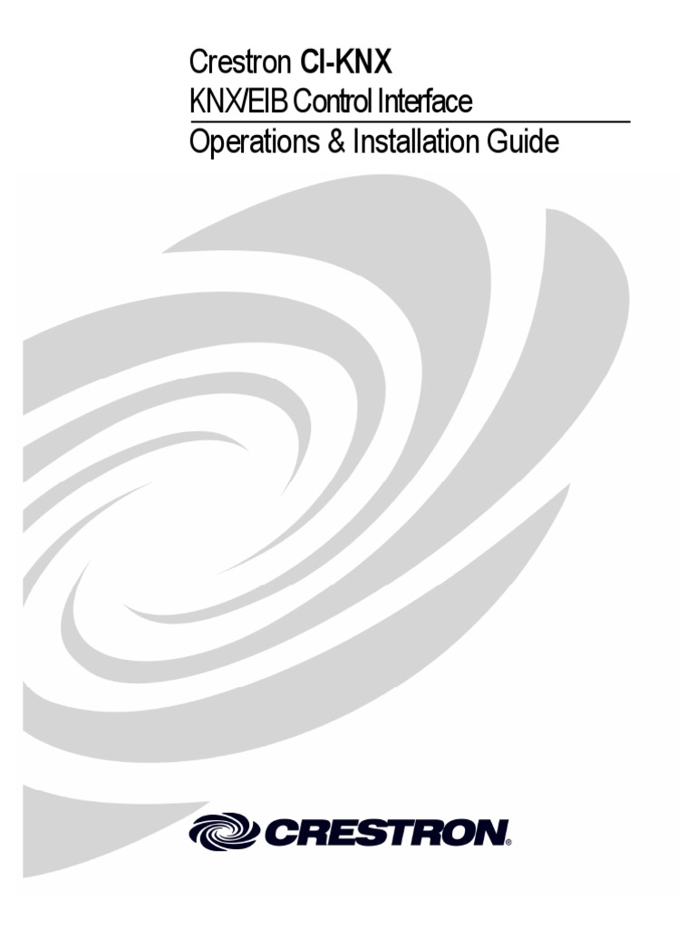 Manual CI KNX - KNX Crestron | PDF | Ip Address | Input/Output