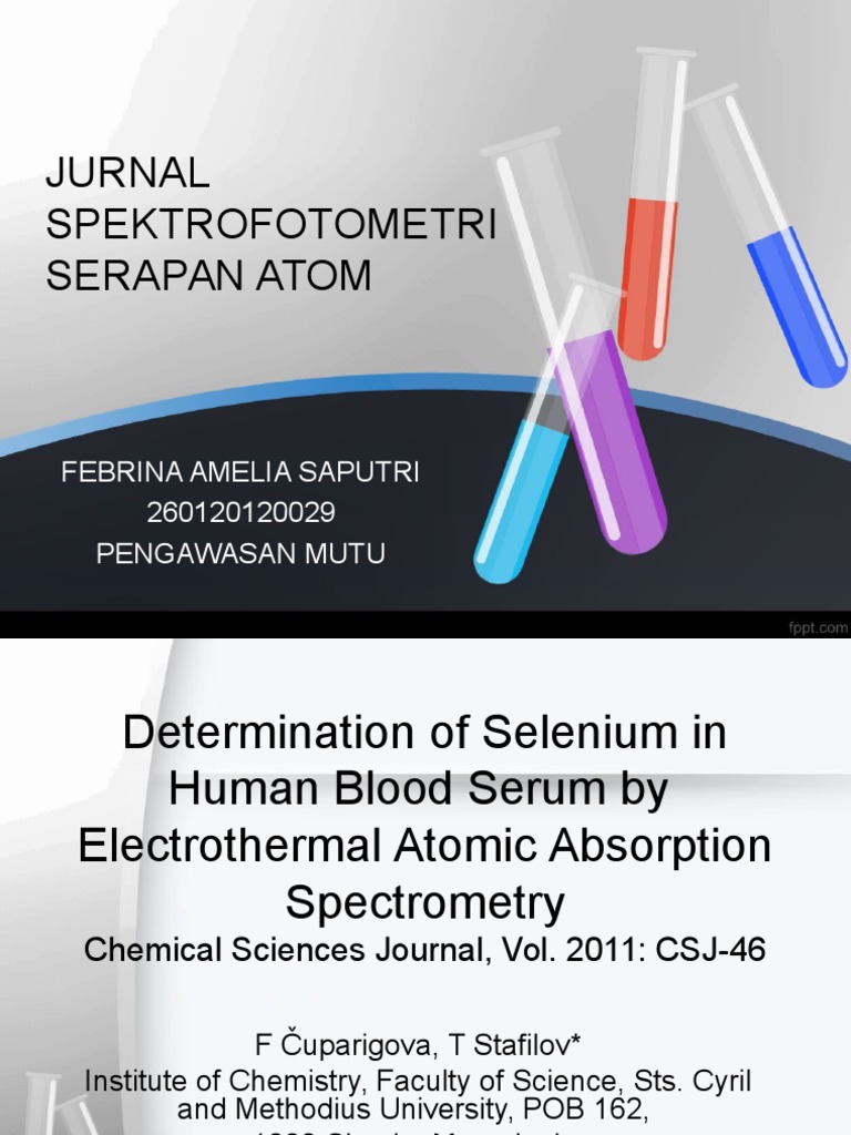 JURNAL SSA-Determination of Selenium by Electrothermal Atomic ...