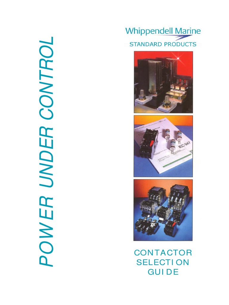 Contactor Selection Guide | PDF | Equipment | Electrical Components
