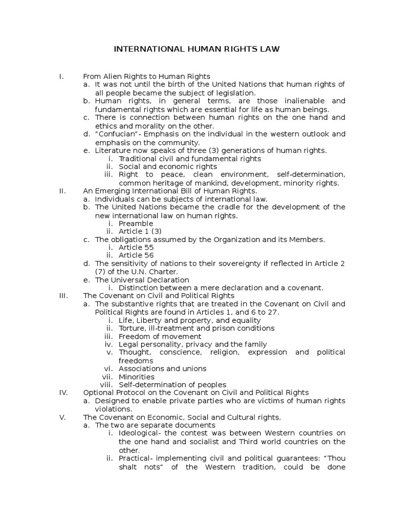 International Human Rights Law | PDF | Human Rights | World Trade ...