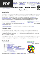 Pretty Rubik S Cube Patterns With Algorithms | PDF | Recreational ...