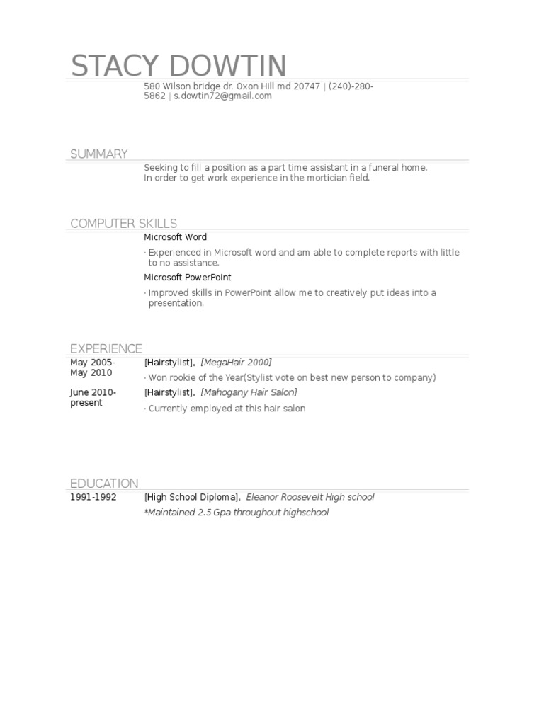 Stacy Resume | PDF