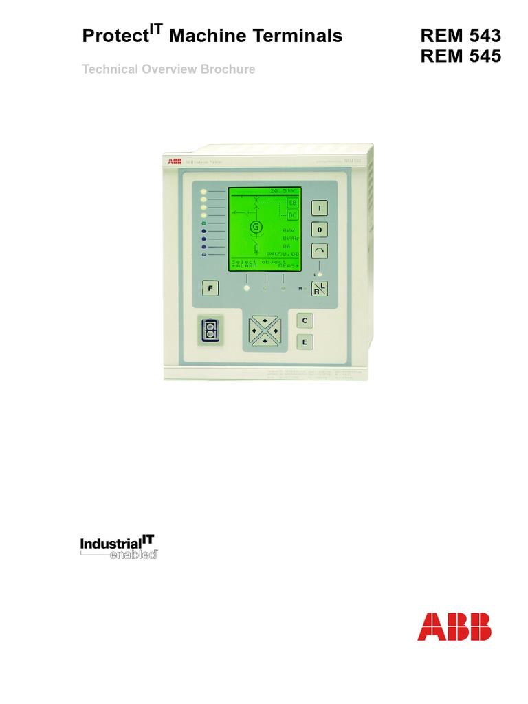 REM 543/545 Machine Terminal Overview | PDF | Power Supply | Relay