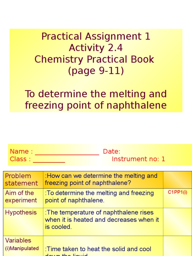 Peka 1 (Activity 2.4) | PDF | Melting Point | Thermometer