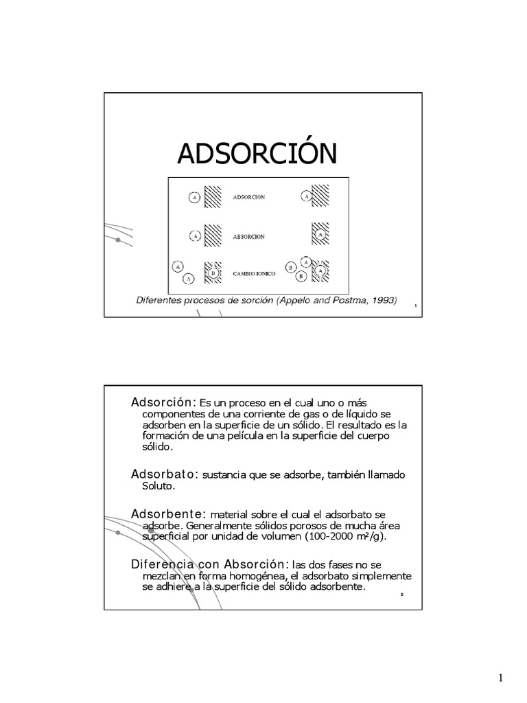 Adsorcion | PDF | Adsorción | Ingeniería de Procesos Químicos