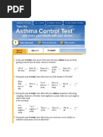 Asthma Control Test English | PDF | Asthma | Diseases And Disorders