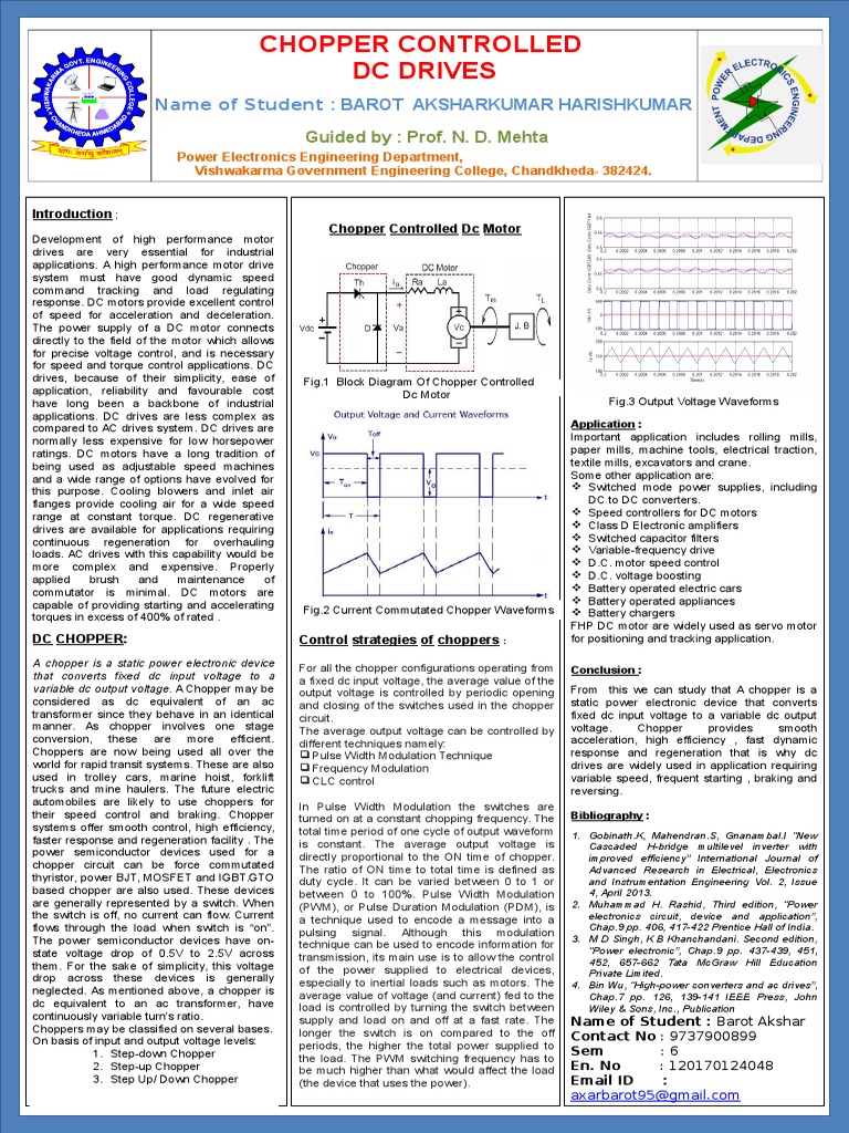 Chopper Controlled DC Drives | PDF | Electronics | Electronic Engineering