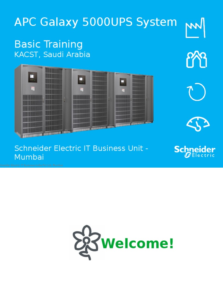 APC Galaxy 5000 UPS Training Module | PDF | Power Inverter | Rectifier