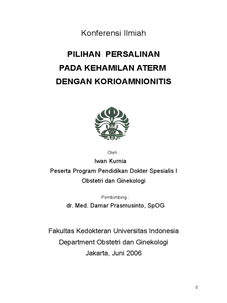 Korioamnionitis | PDF