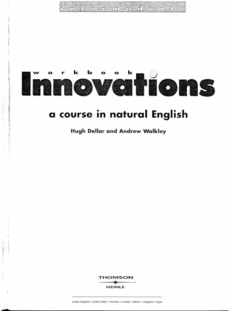 Innovations Intermediate Workbook | PDF
