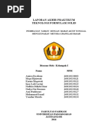 Laporan Praktikum Teknologi Sediaan Solid Tablet Parasetamol | PDF