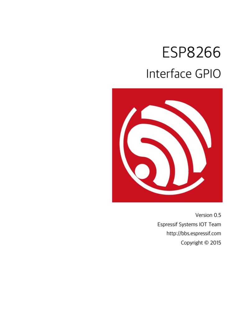 8a Esp8266 Interface Gpio En V05 Pdf Inputoutput Parameter Computer Programming