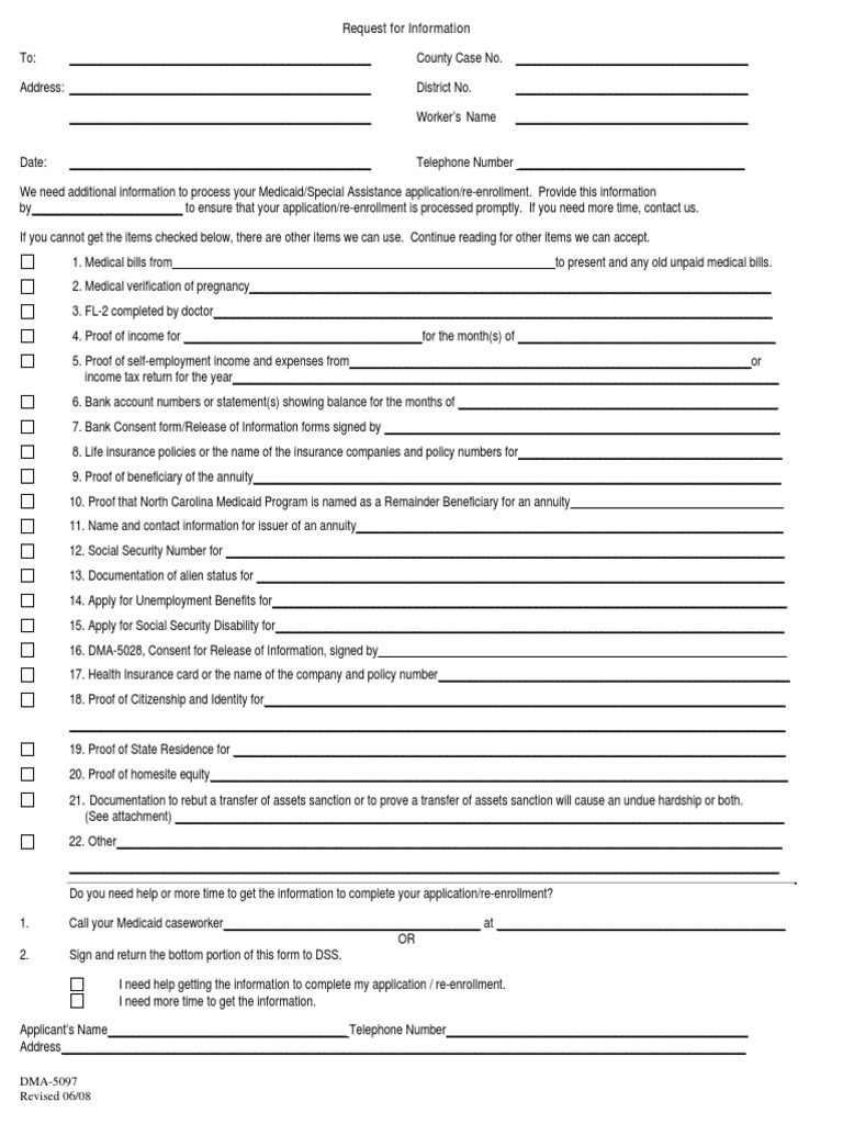 Dma 5097 PDF | PDF | Medicaid | Renting