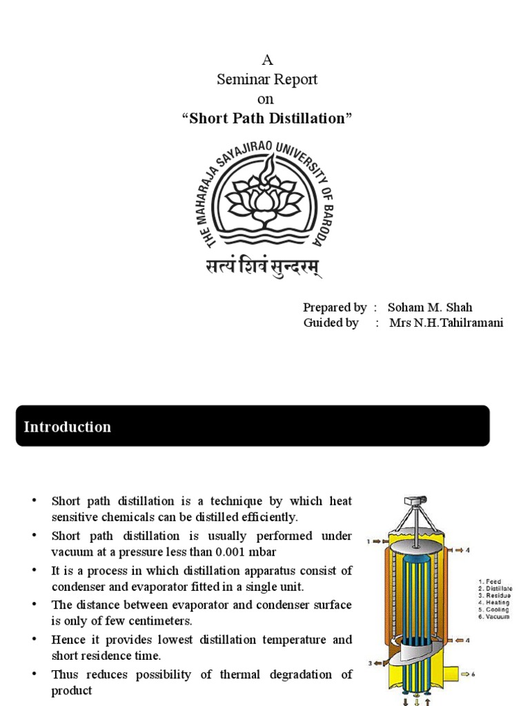 Short Path Distillation | PDF | Distillation | Petroleum