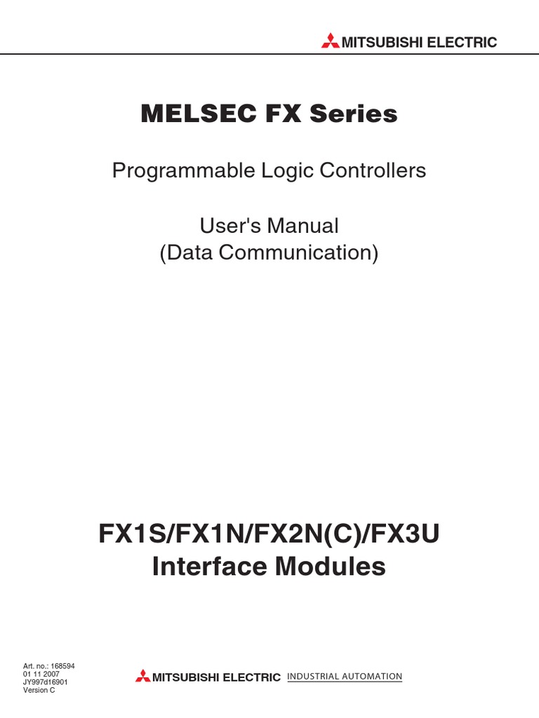 FX1S FX1N FX2N (C) FX3U Communications Manual PDF | PDF | Programmable ...