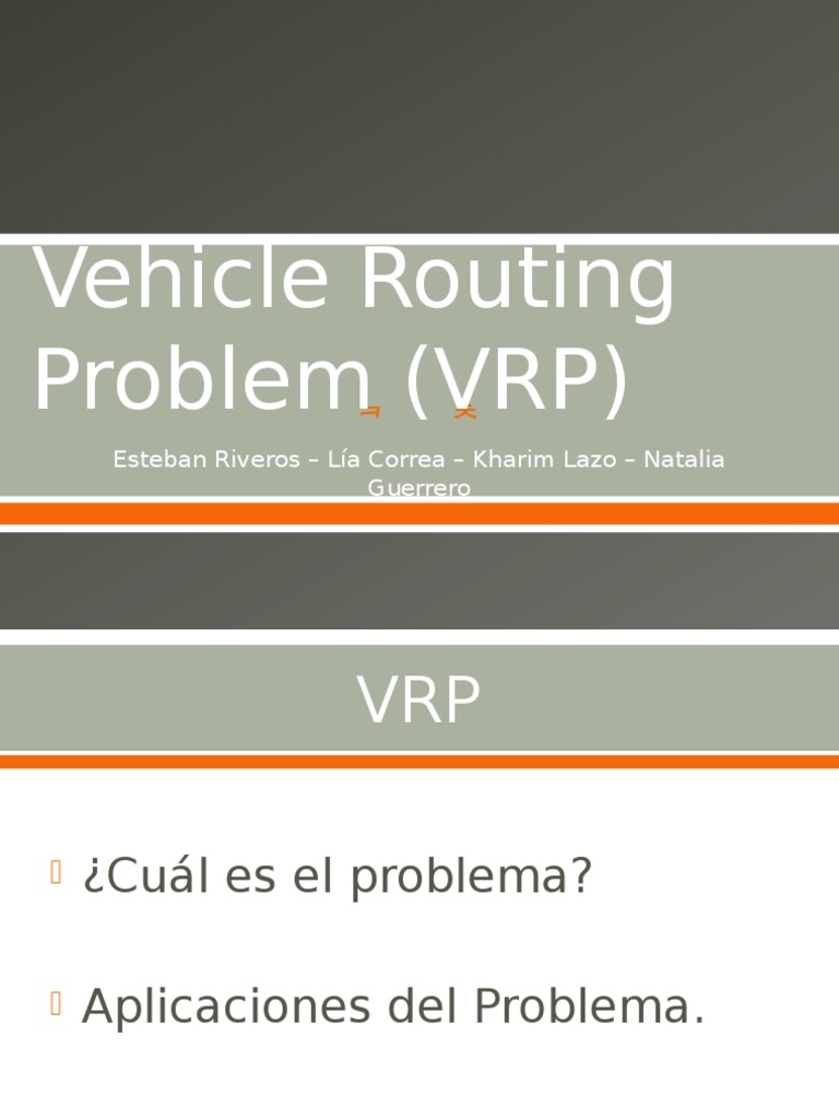 Vehicle Routing Problem (VRP) | PDF