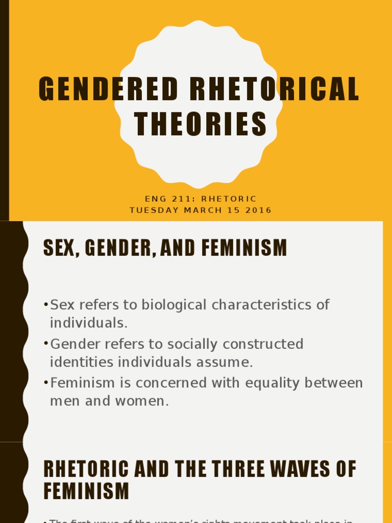 Rhetorical Theory Ch. 8 | PDF | Feminist Theory | Feminism