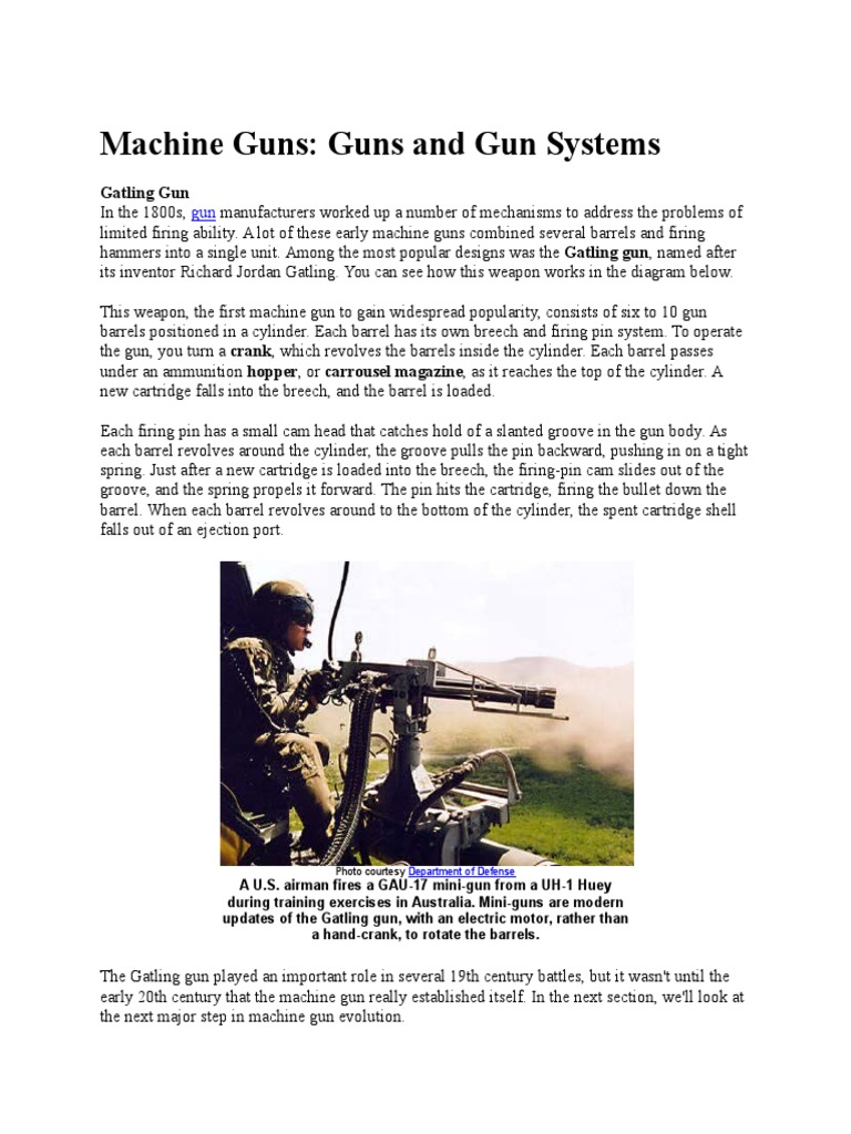 Machine Guns | PDF | Machine Gun | Cartridge (Firearms)